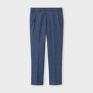 WOOL SILK GUN CLUB CHECK TAPERED SLACKS [ウールシルク ガンクラブパンツ]｜ランバンコレクション ...